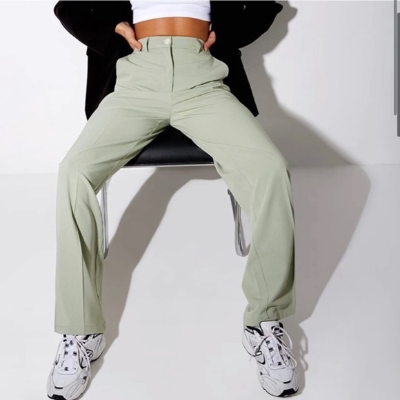 Motel Rocks | Pants & Jumpsuits | Motel Rocks Abba Sage Green Trousers ...
